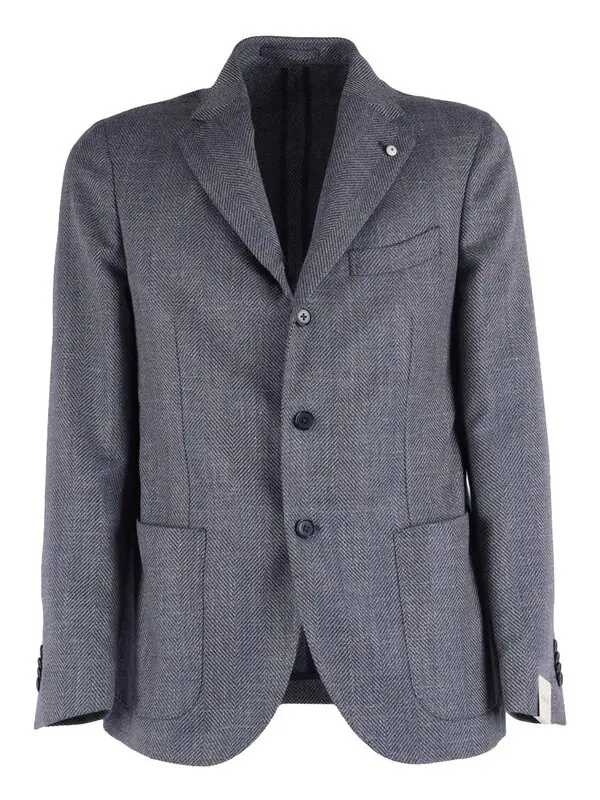 L.B.M. 1911 Single-breasted Jacket - Gray