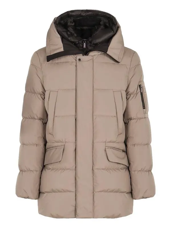 MOORER Davide Technical Fabric Parka - Grey