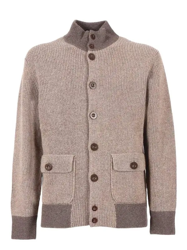 BALLANTYNE Wool Bomber Jacket - Beige
