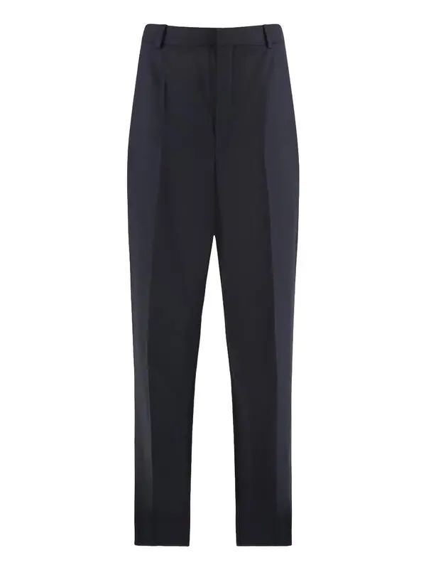 Saint Laurent Tailored Wool Trousers - Blue