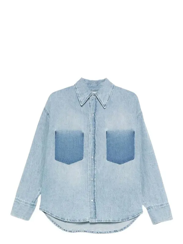 LOIS Button-down Denim Shirt - Blue