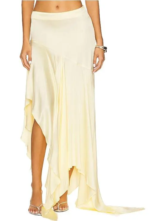 1XBLUE Handkerchief Skirt - Cream