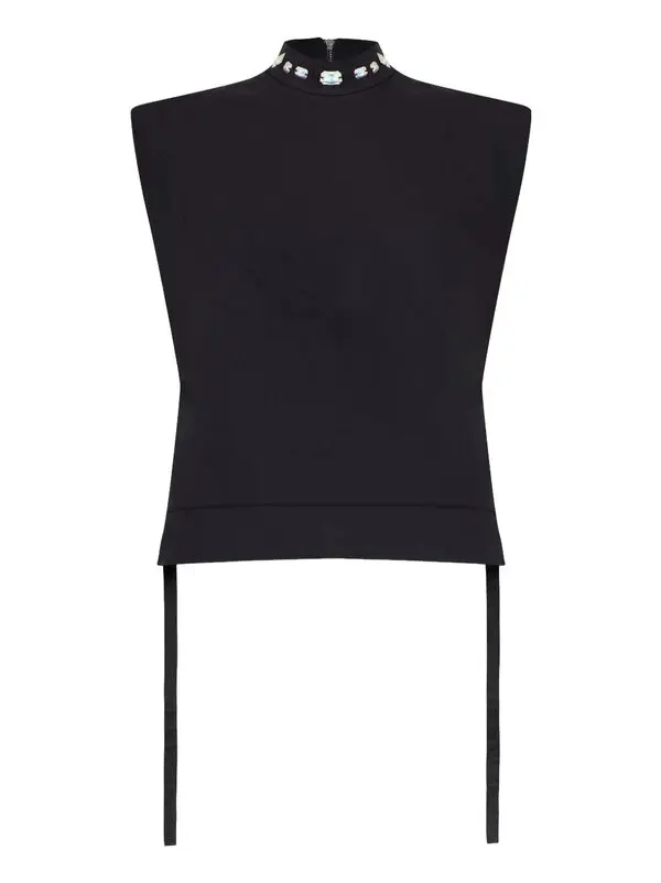 OSKLEN Crystal-embellished Vest - Black