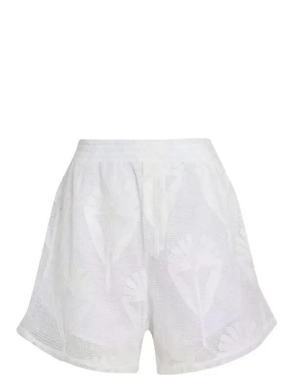 OSKLEN Embroidered Shorts - White