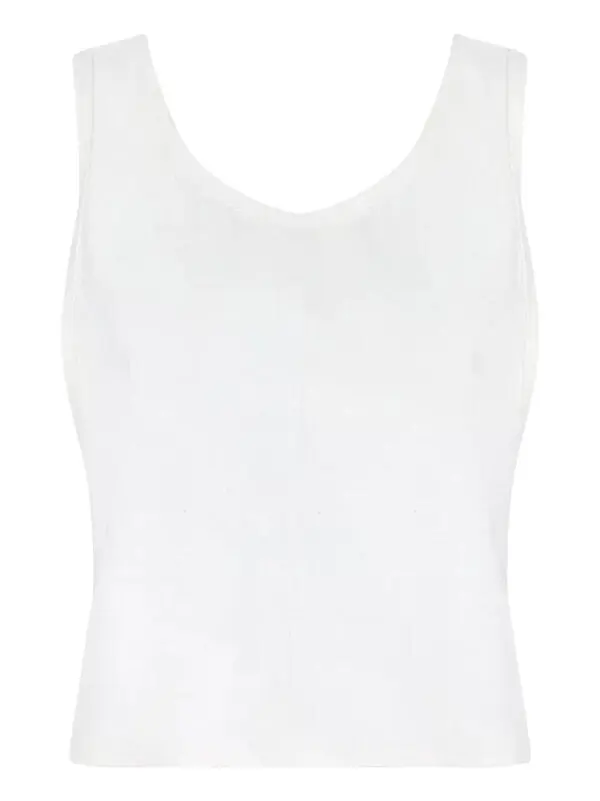 OSKLEN Cropped Tank Top - White