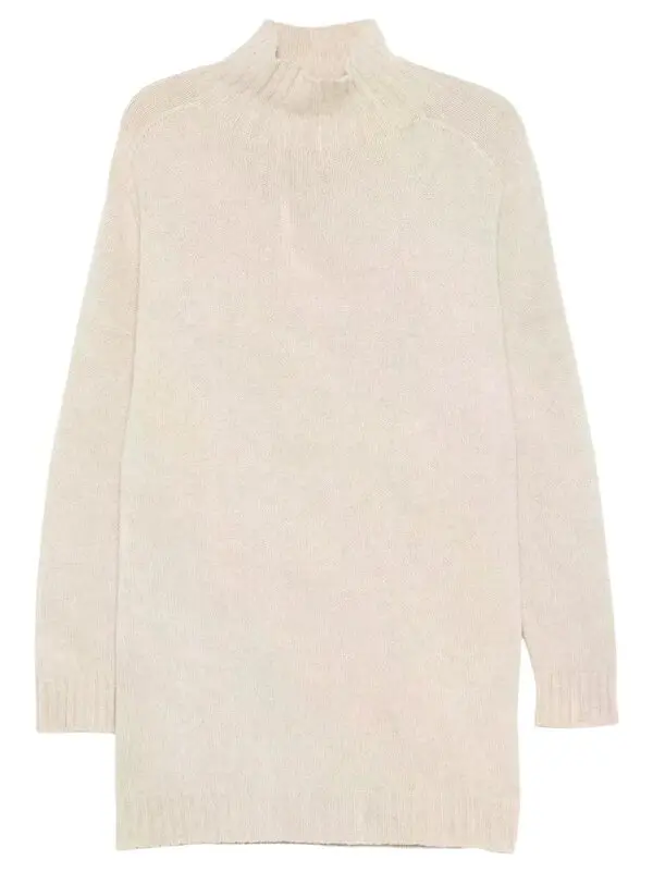 Eric Bompard Cashmere Mini Dress - Neutrals