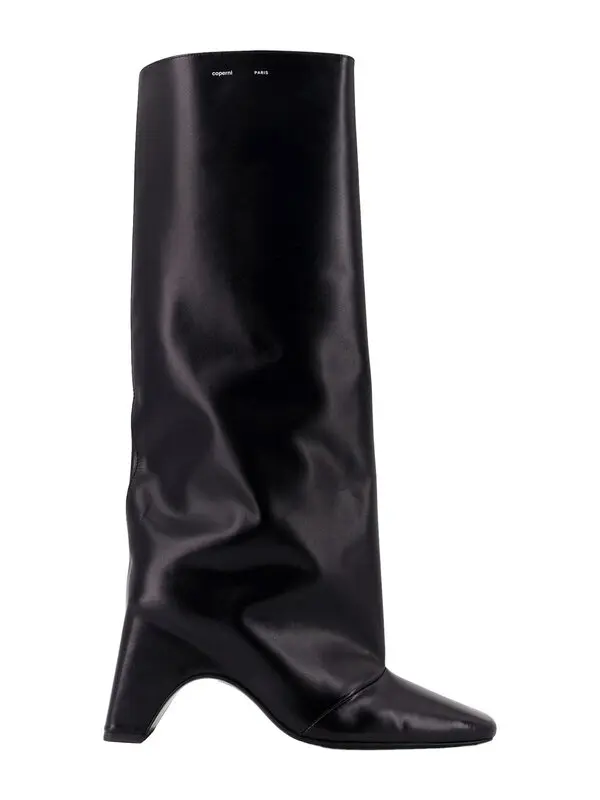 Coperni Bridge Leather Boots - Black