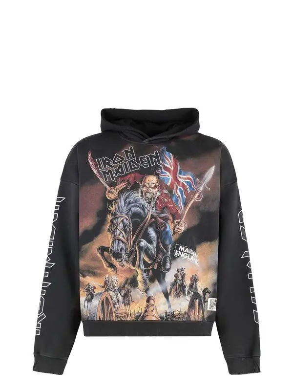 REPRESENT X Iron Maiden Steed Cotton Hoodie - Black