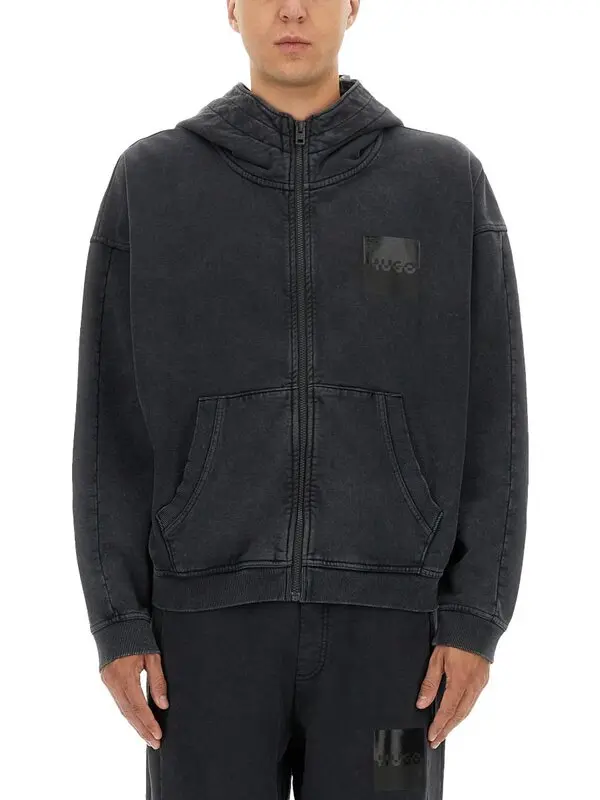 Hugo Boss Zip-up Hoodie - Black