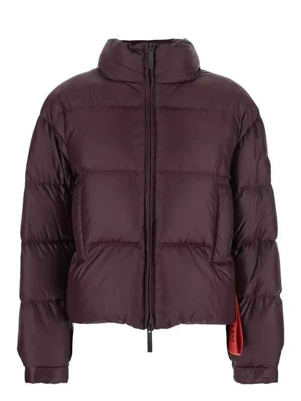 AFTER/LABEL Down Jacket With Logo Patch - Red