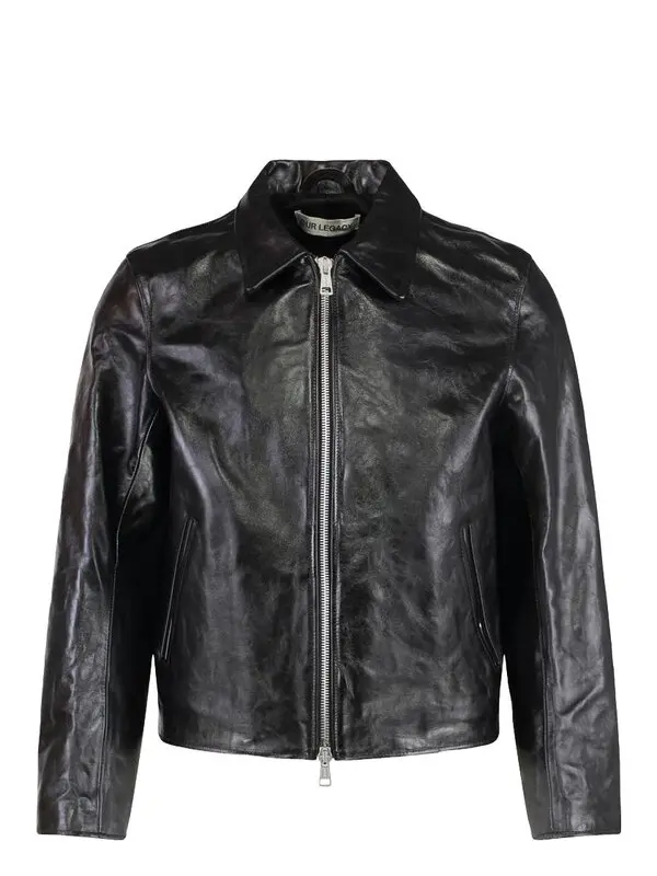 Our Legacy Leather Jacket - Black
