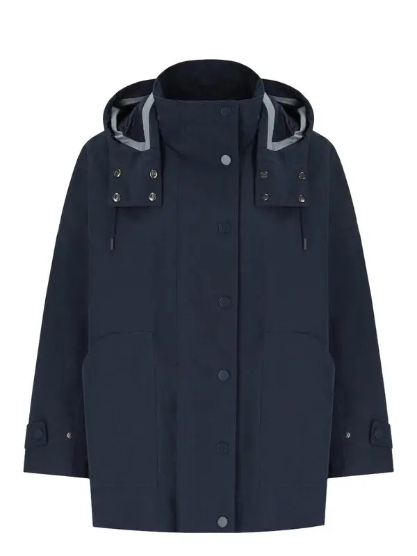 MM MAX MARA Labbro Waterproof Cotton Blend Parka - Blue