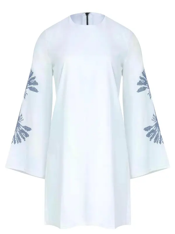 OSKLEN Embroidered Mini Dress - White