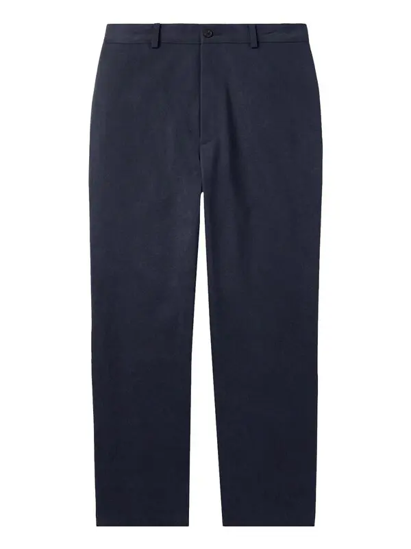 A.PRESSE Type.3 Tapered Cotton-twill Trousers - Blue