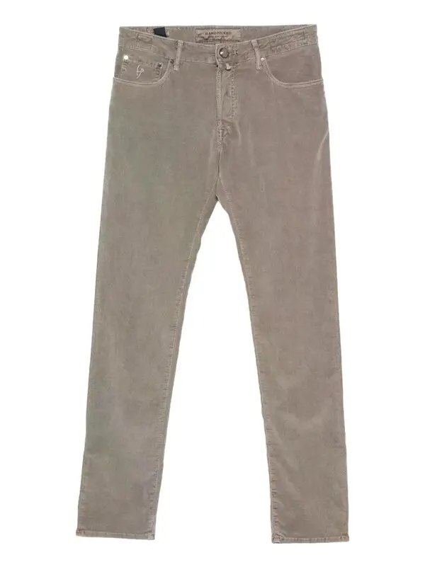 HANDPICKED Five-pocket Trousers - Grey