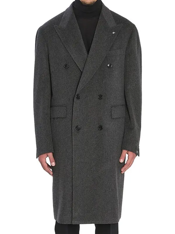 Tagliatore Pino Lerario Double-breasted Coat - Grey