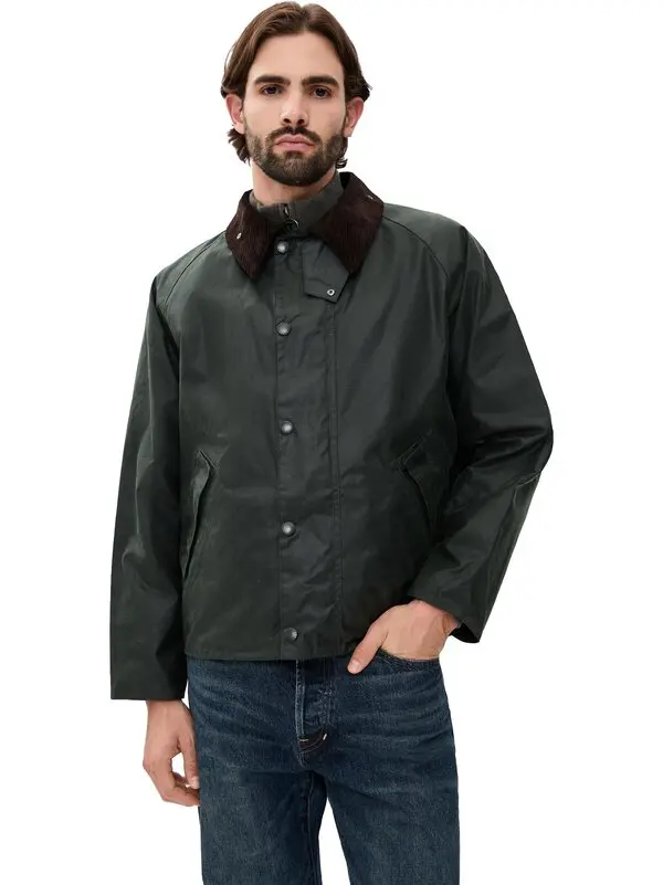 Barbour Os Transport Wax Jacket - Sage