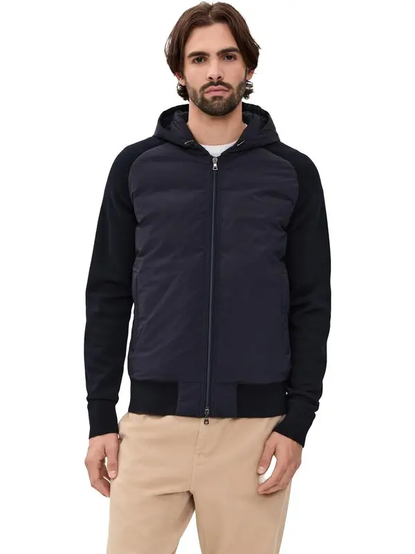 Orlebar Brown Otto Zip Sweatshirt - Night Iris