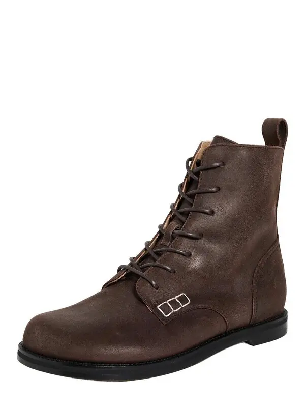 JW Anderson Loafer Lace-up Boots - Deep Walnut