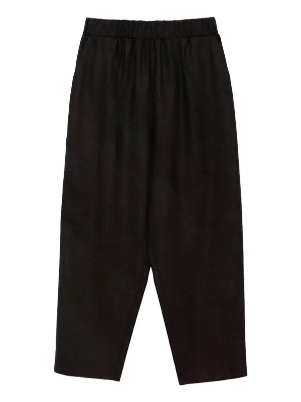 Dusan Elasticated-waist Trousers - Brown