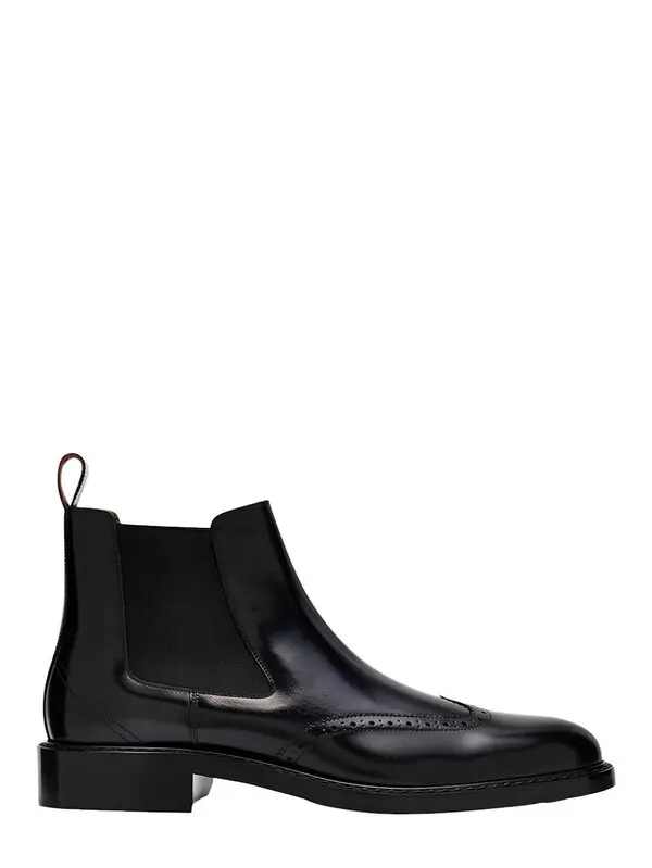 Loro Piana Oliver Walk English Leather Chelsea Boots - Black