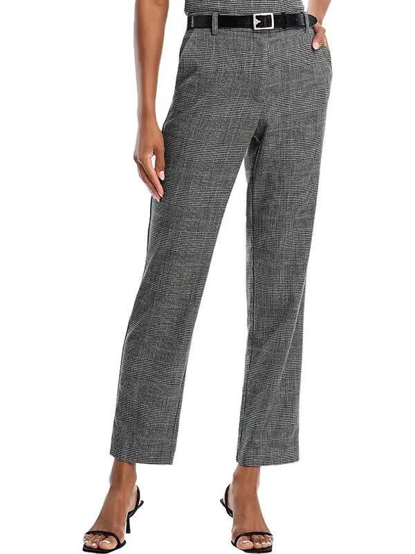 French Connection Slim Fit Cropped Trousers - Charcoal