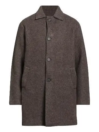 BELLWOOD Single-breasted Solid Coat - Brown