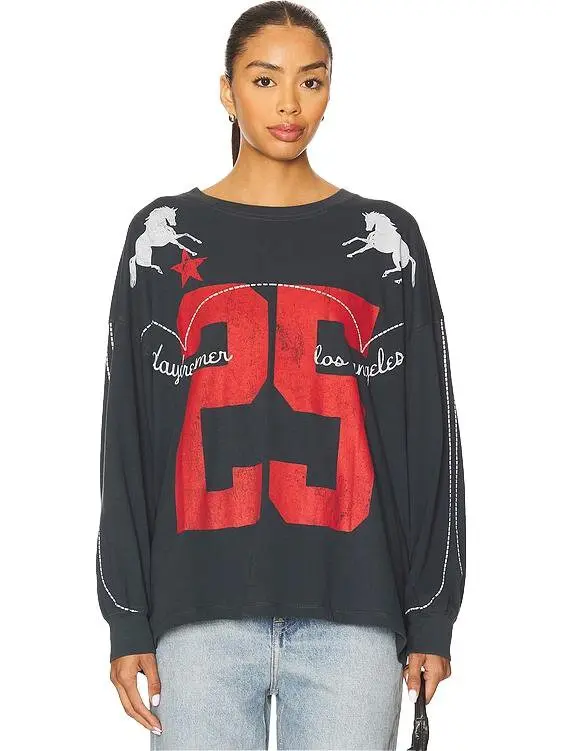 Daydreamer Los Angeles 25 Long Sleeve Tee - Vintage Black