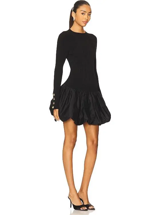 Aje Moonlight Knit Mini Dress - Black