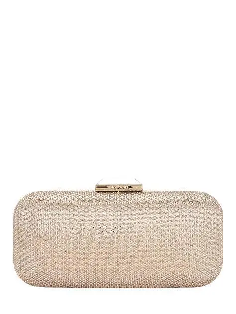 OLGA BERG Edie Crystal Clutch - Champagne