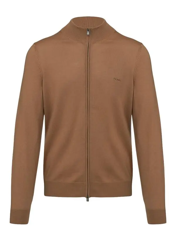 Hugo Boss Pure Virgin Wool Cardigan - Beige