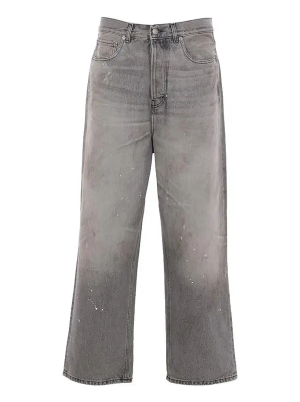 HAIKURE Wide-leg Jeans - Dive Splash Black