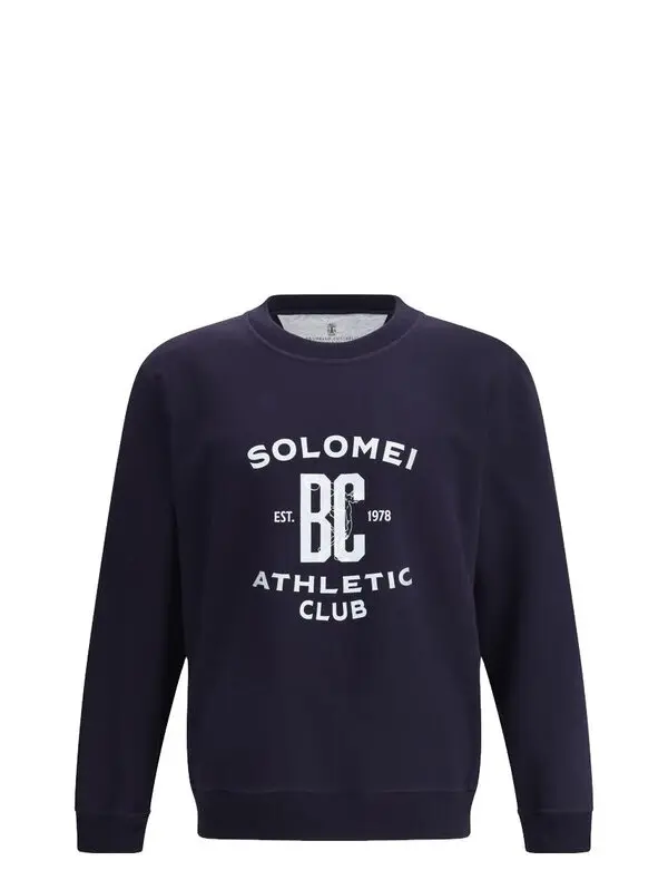 Brunello Cucinelli Cotton Sweatshirt - Blue