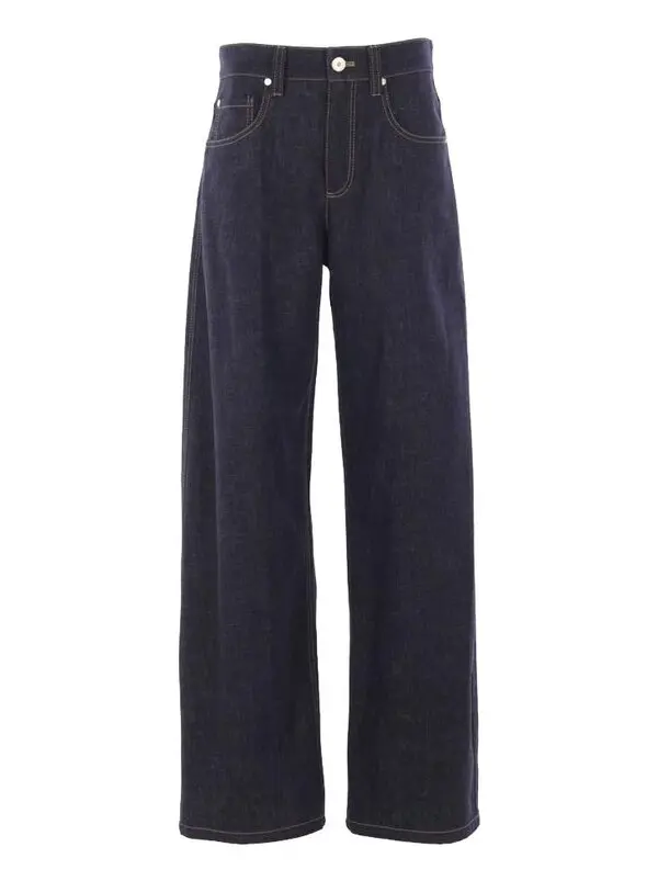 Brunello Cucinelli Cotton Denim Jeans - Blue