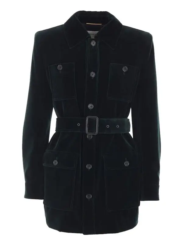 Saint Laurent Saharienne Jacket - Emeraude