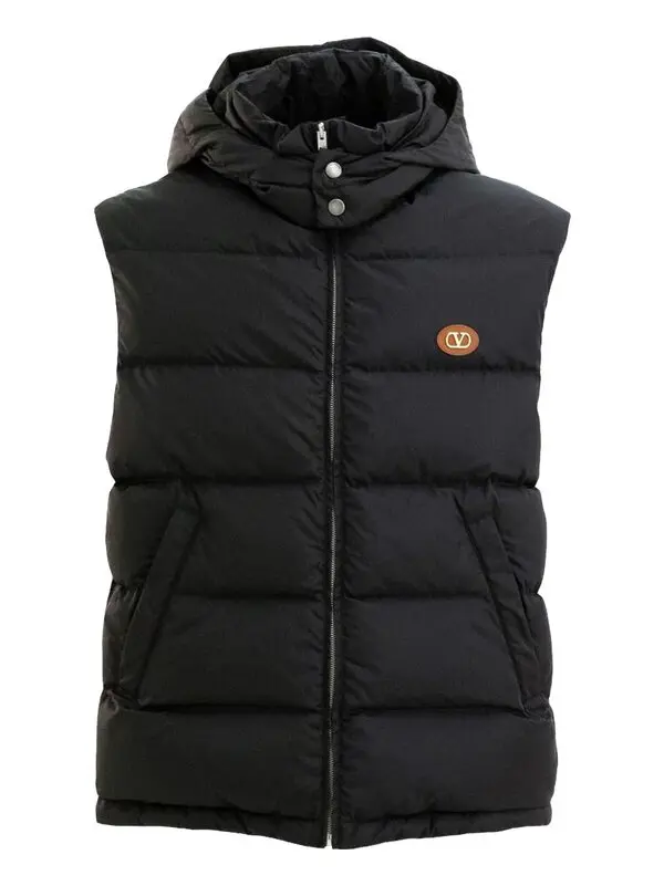 Valentino Garavani Vlogo Signature Down Vest - Black