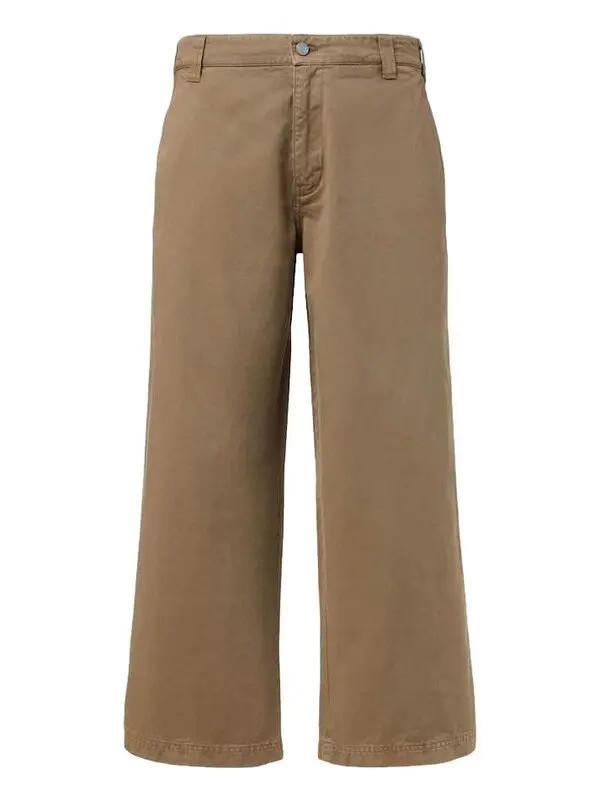 ERL High-rise Wide-leg Jeans - Brown