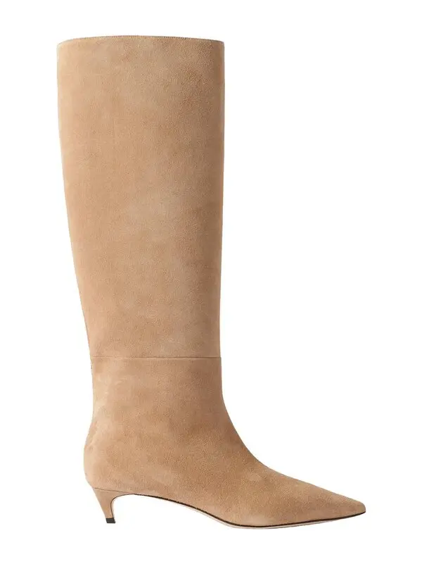 JIMMY CHOO Maxima 35 Suede Knee Boots - Brown