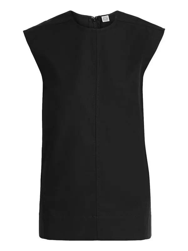 TOTÊME Cotton-canvas Top - Black