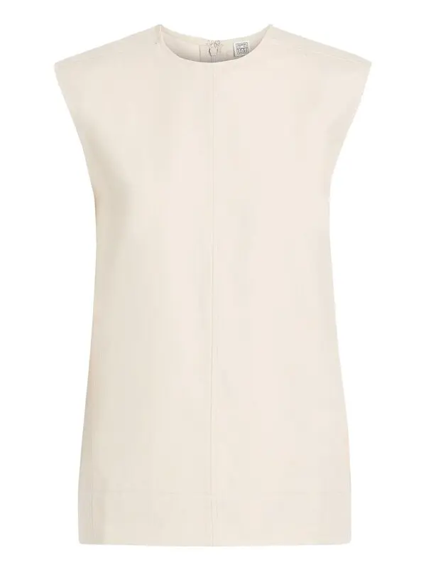 TOTÊME Cotton-canvas Top - Ecru