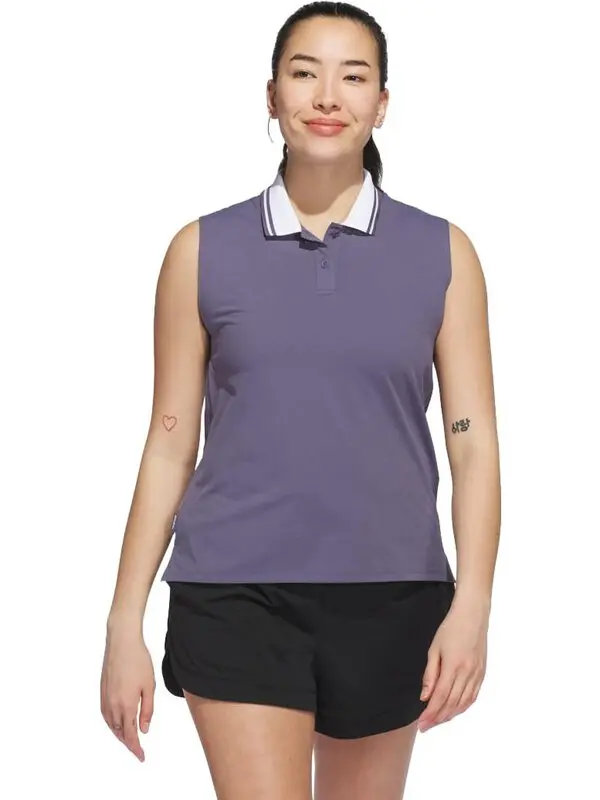 Adidas Beyond Twistknit Polo Shirt - Preloved Violet