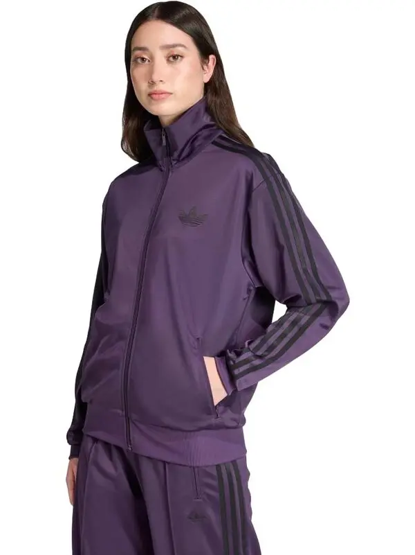 Adidas Adicolor Classic Firebird Loose Track Top Aurora Plum - Aurora Plum / Black