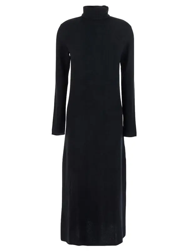 LISA YANG Alina Cashmere Midi Dress - Black