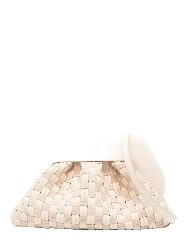 THEMOIRE Braided Clutch - White