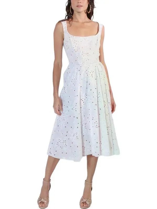 LETHICIA BRONSTEIN Norma Midi Dress - White