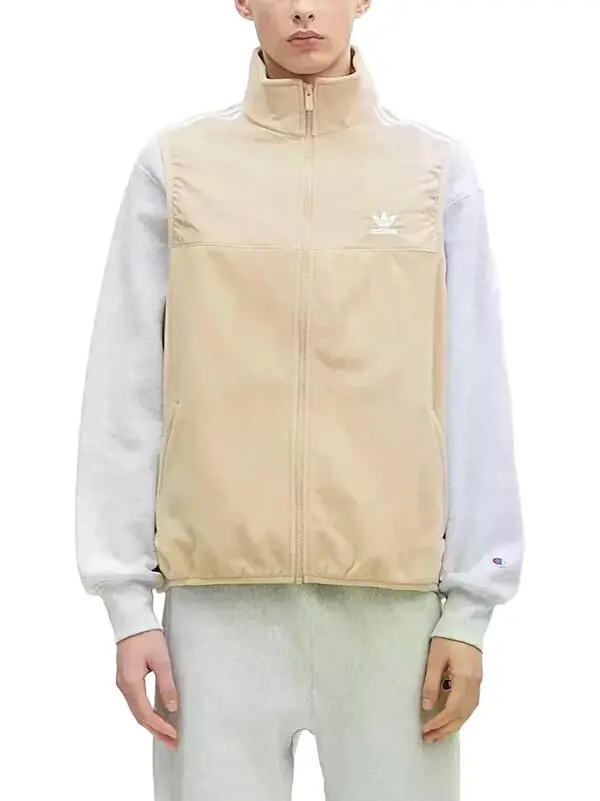 Adidas Logo-embroidered Vest - Neutrals