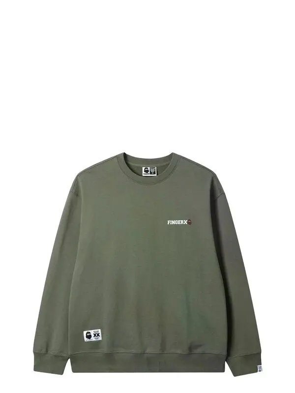 FINGERCROXX Embroidered Logo Sweatshirt - Green