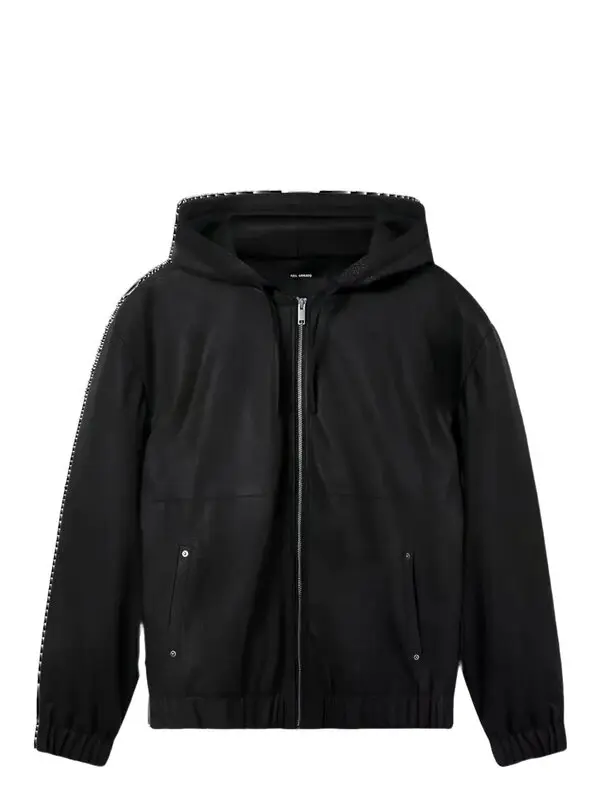 Axel Arigato Hooded Zip-up Jacket - Black
