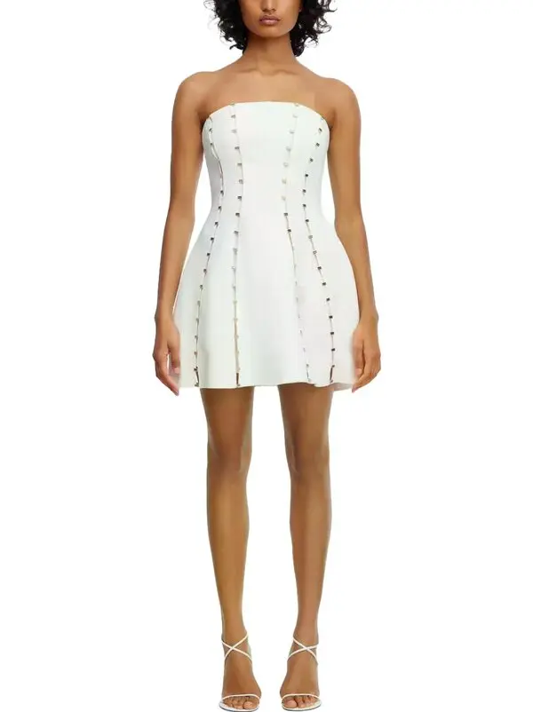 Acler Rossgreen Strapless Dress - White