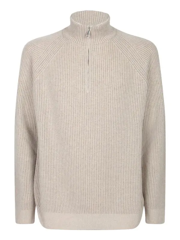 Incotex Frisã© Knit Sweater - Beige